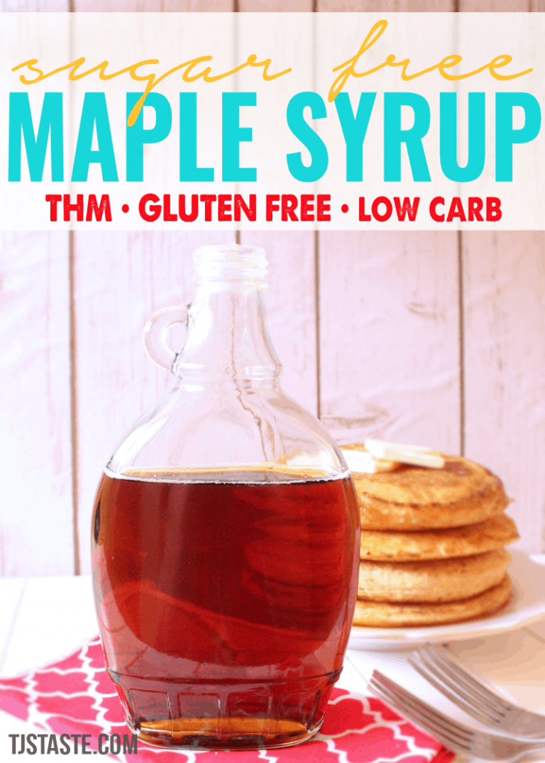 Maple Syrup • Sugar Free • THM • Gluten Free • TJsTaste.com