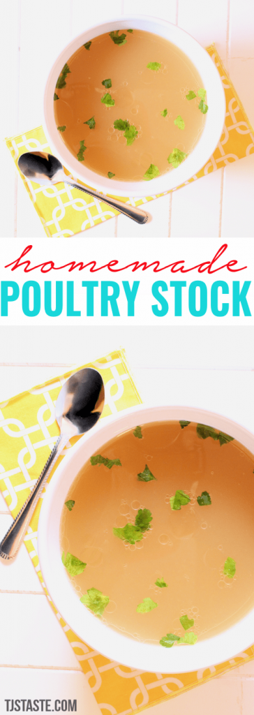 Poultry Stock • Poultry Broth • THM Friendly • TJsTaste.com