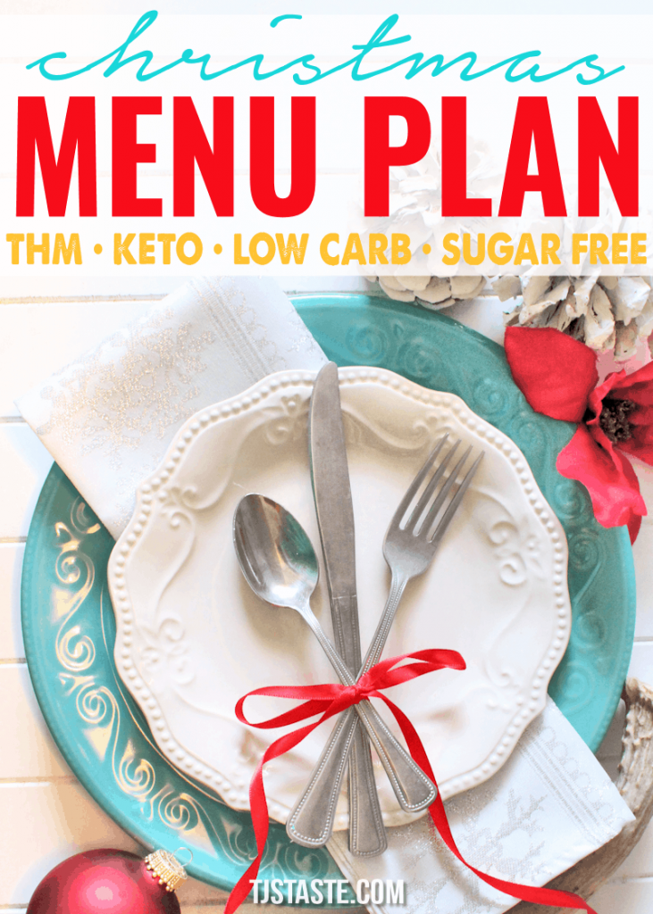 Christmas Menu Plan • THM • Keto • Low Carb • Sugar Free