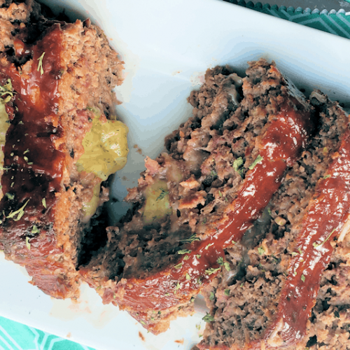 Three Cheese Stuffed Meatloaf • TJ's Taste • THM • Keto • Low Carb • GF