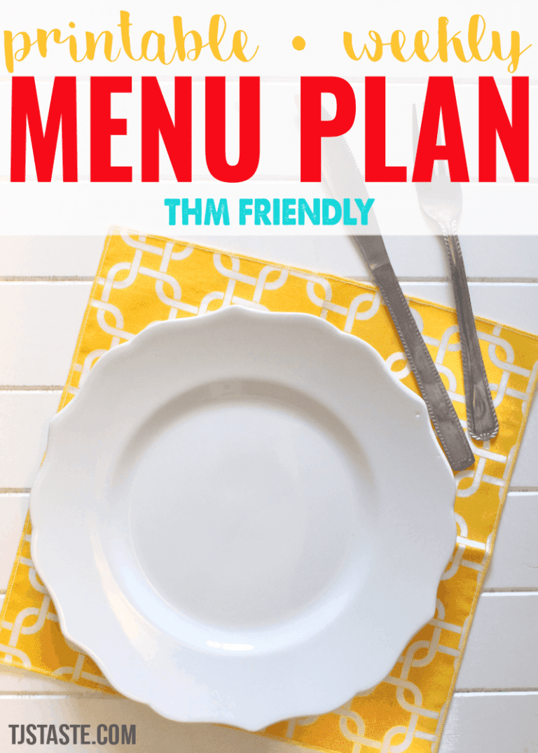 Menu Plan Week 3 • THM • Printable • TJsTaste.com